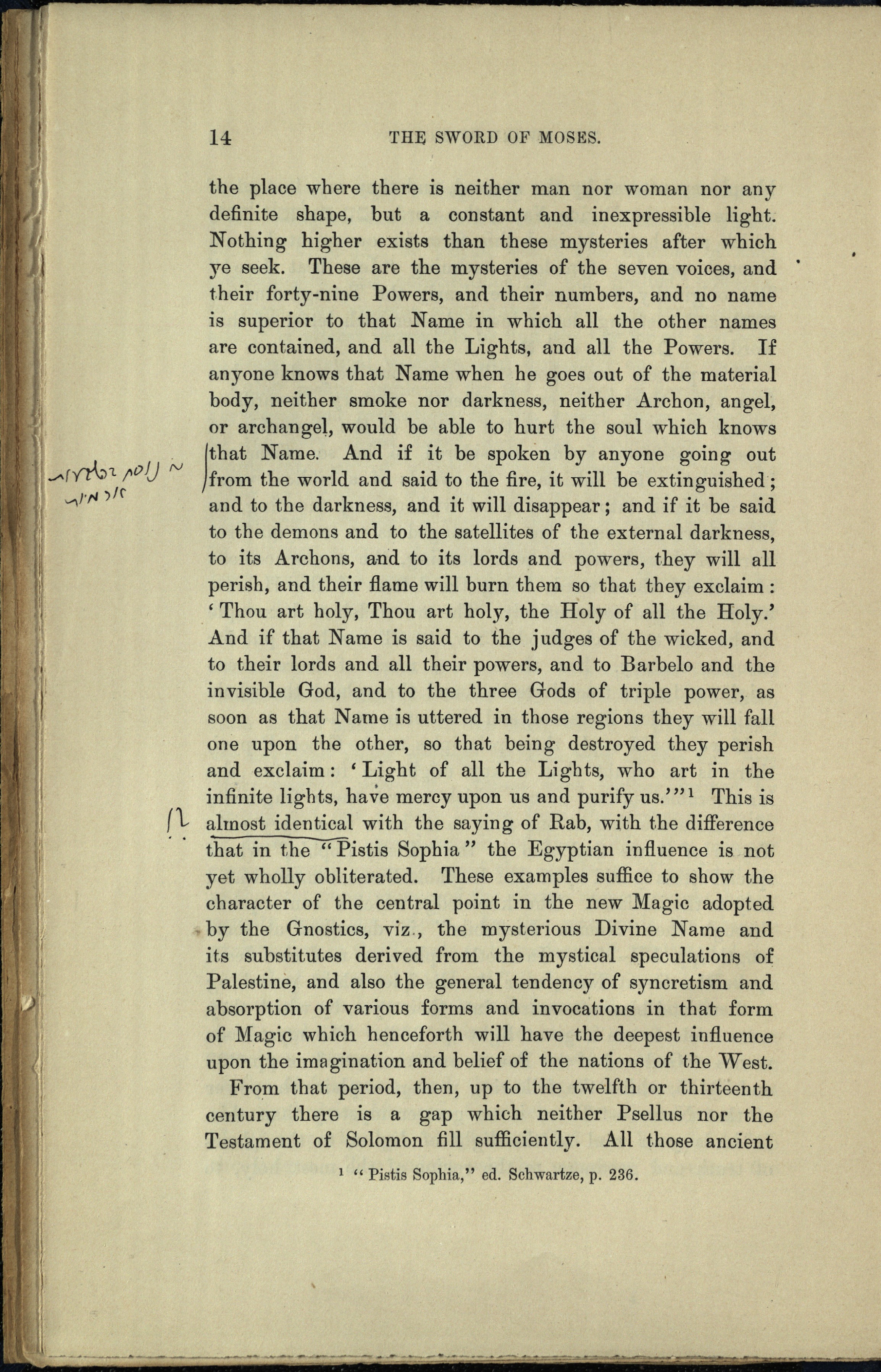 The sword of Moses : an ancient book of magic : from an unique ...